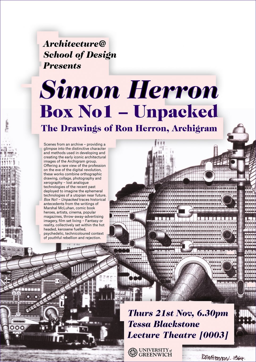 Open Lecture: Simon Herron – School of Design: Architecture