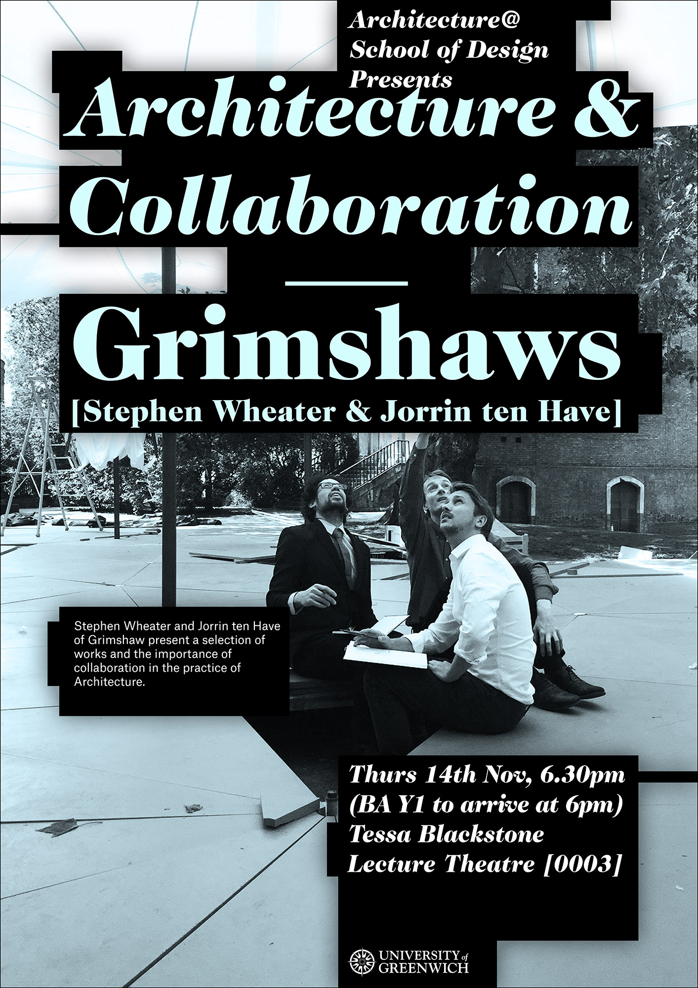 Open Lecture: Grimshaws [Stephen Wheater & Jorrin ten Have] – School of ...