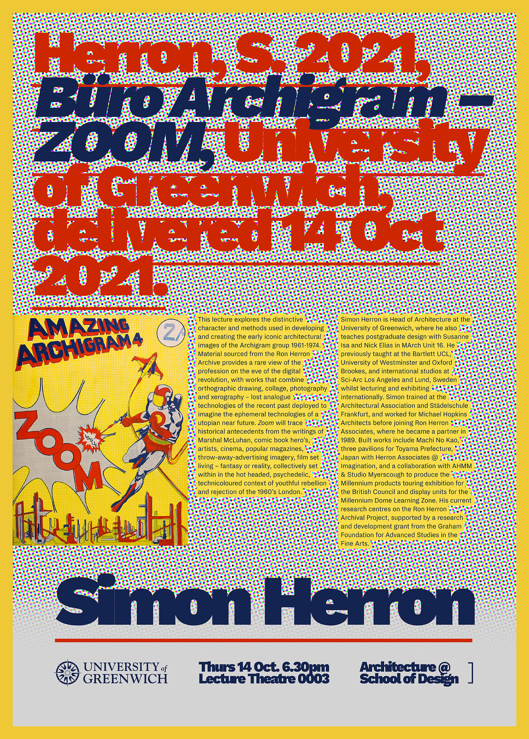 Open Lecture: Simon Herron – School of Design: Architecture
