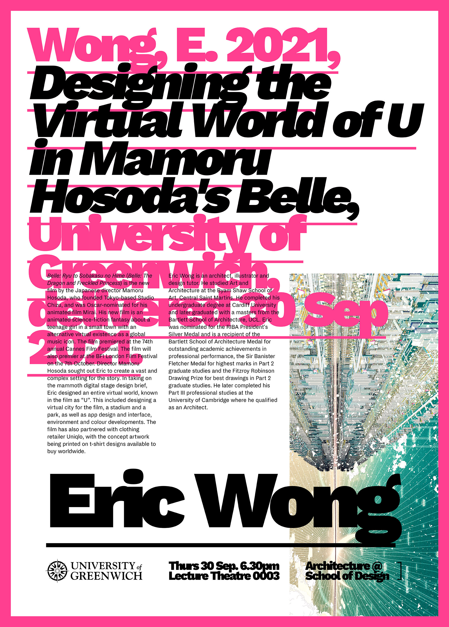 Open Lecture: Eric Wong – School of Design: Architecture
