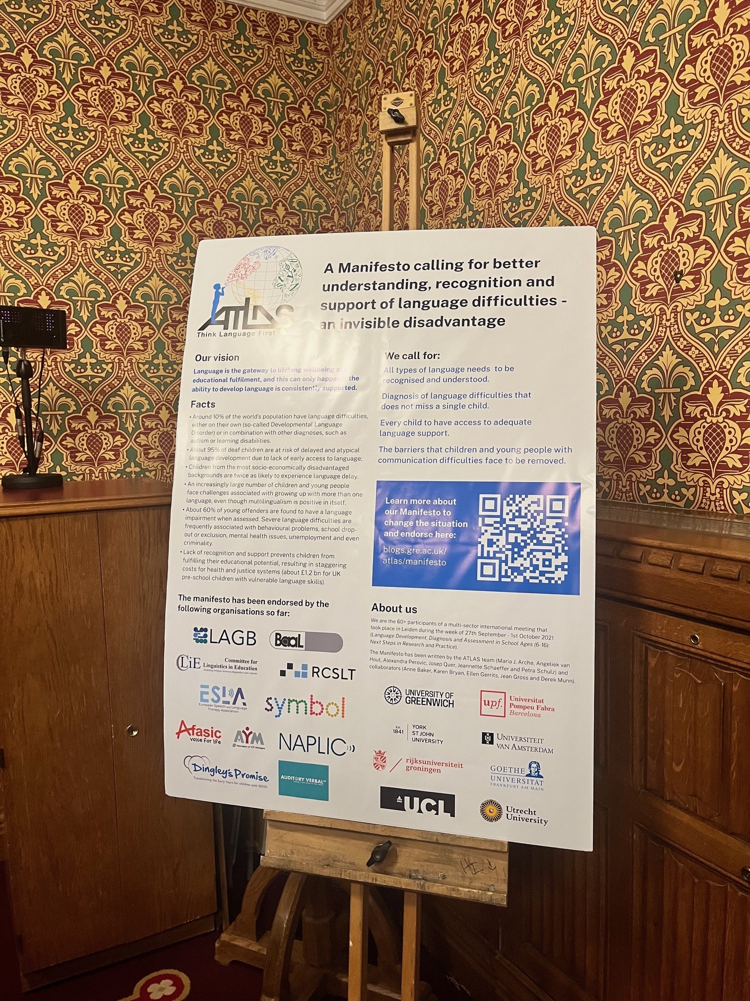 ATLAS Think Language First Manifesto Unveiled at the House of Lords on ...