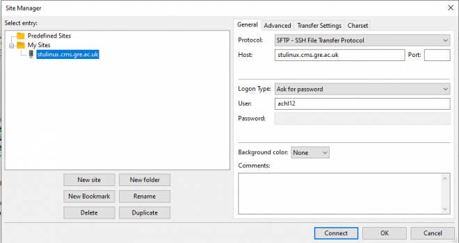 Unix Home Area – CMS Support