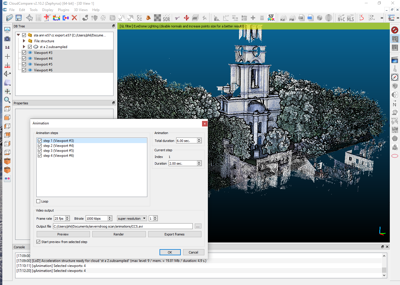 Point Cloud: CloudCompare – Design Support